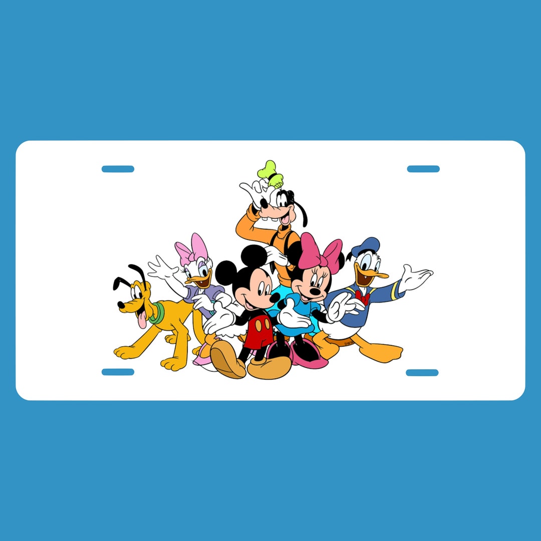 Personalized Custom Disney Friends Novelty Front License Plate - Mickey ...