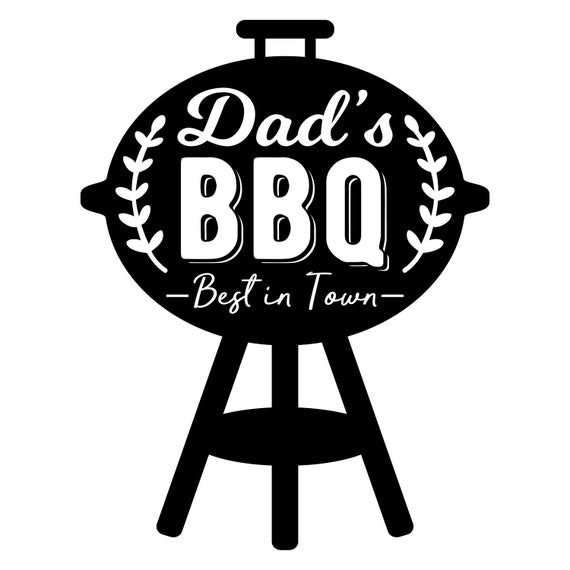 Dads BBQ Kitchen Decor Saying Vinyl Decal for Signs | Etsy