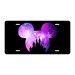 Disney Castle Silhouette in Mickey Ears Vanity License Plate Decorative ...