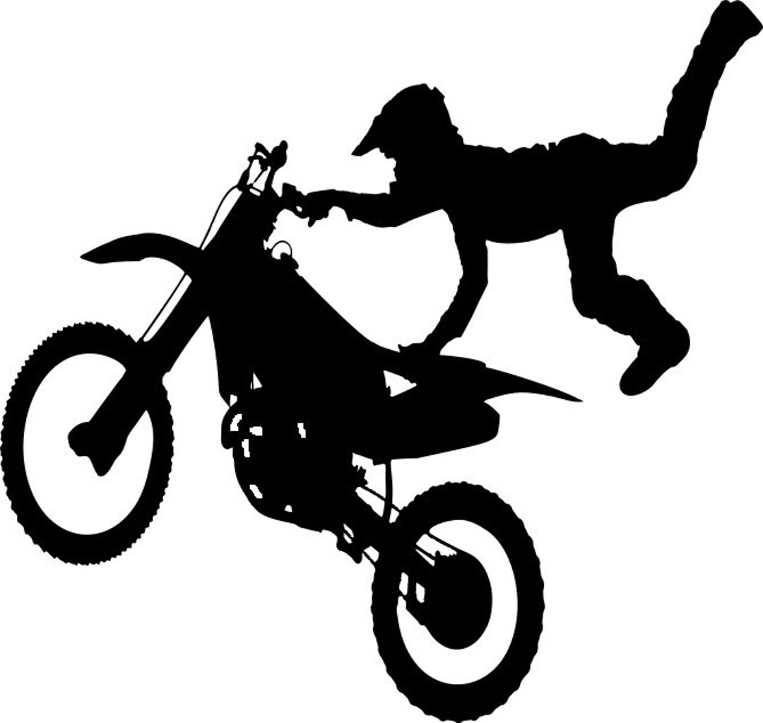 Motorcycle / Dirt Bike Vinyl Decal - Biker | Yamaha | Kawasaki | for ...