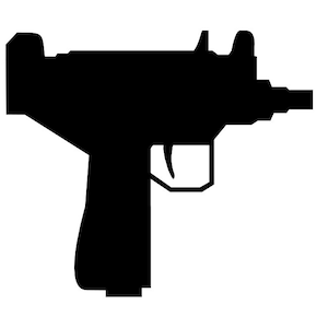 Uzi Vinyl Decal - for Cars, Laptops, Sticker, Mirrors, Etc. - Etsy