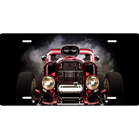 Hot Rod Burnout Novelty Front License Plate Car Hotrod - Etsy