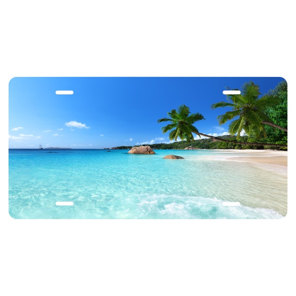 Beach License Plate - Etsy