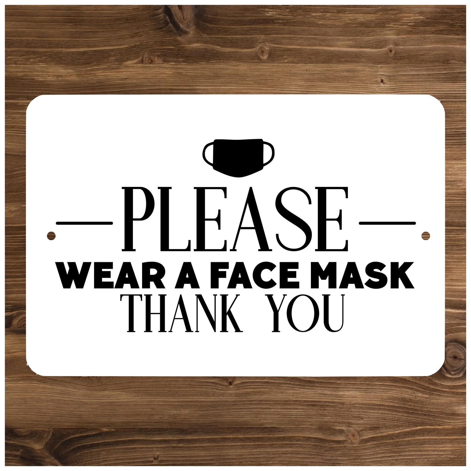 Please Wear Your Face Mask Metal Sign Wall Decor - Etsy