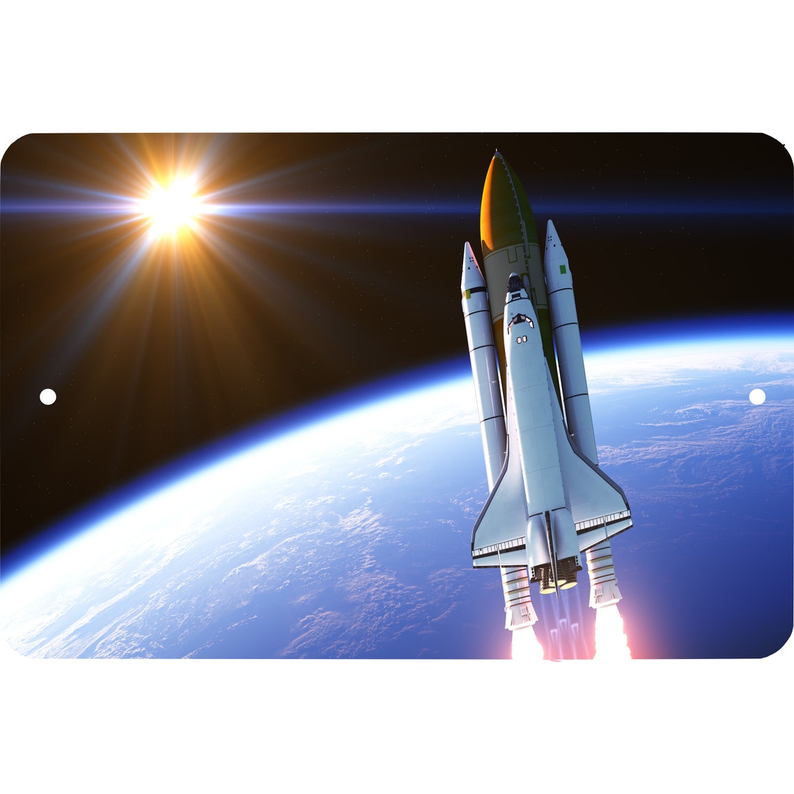 Space Shuttle Orbit Metal Sign Wall Decor Aluminum Door - Etsy