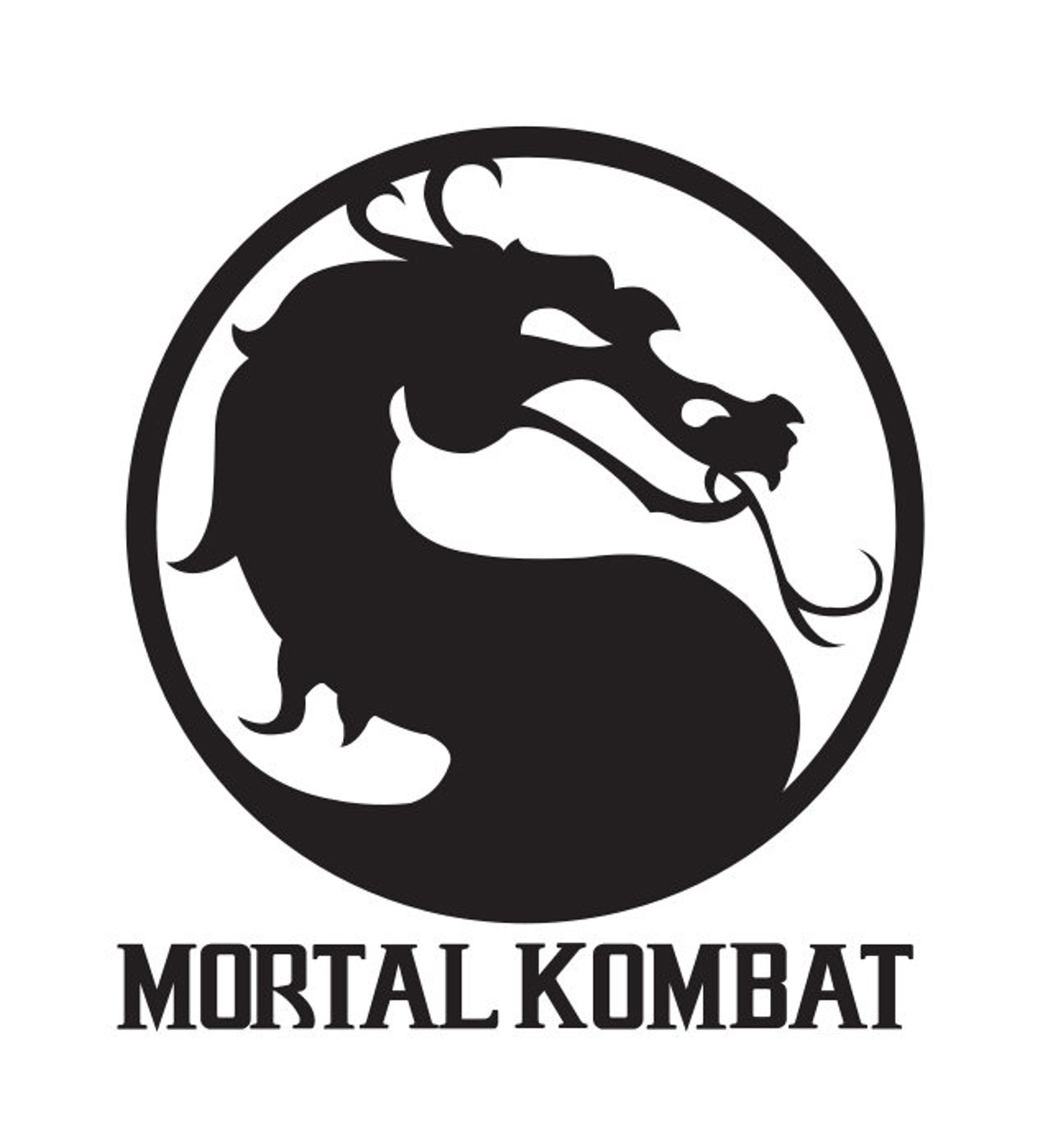 Mortal Kombat Logo Vinyl Decal - for Cars, Glass, Laptops, Sticker ...