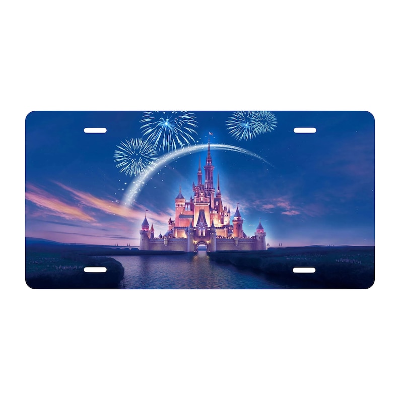 Custom Disney Princess Castle Novelty Front License Plate - Etsy