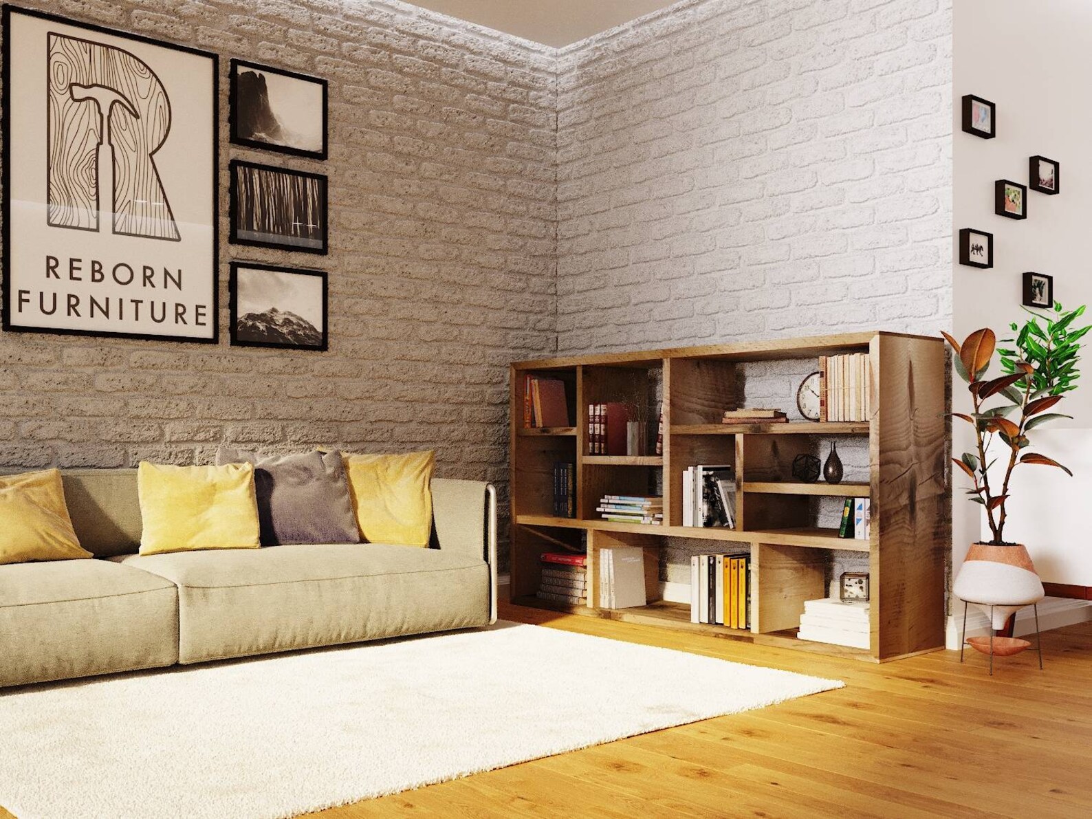 Bookcase Media Unit Made From Reclaimed Wood | Etsy UK