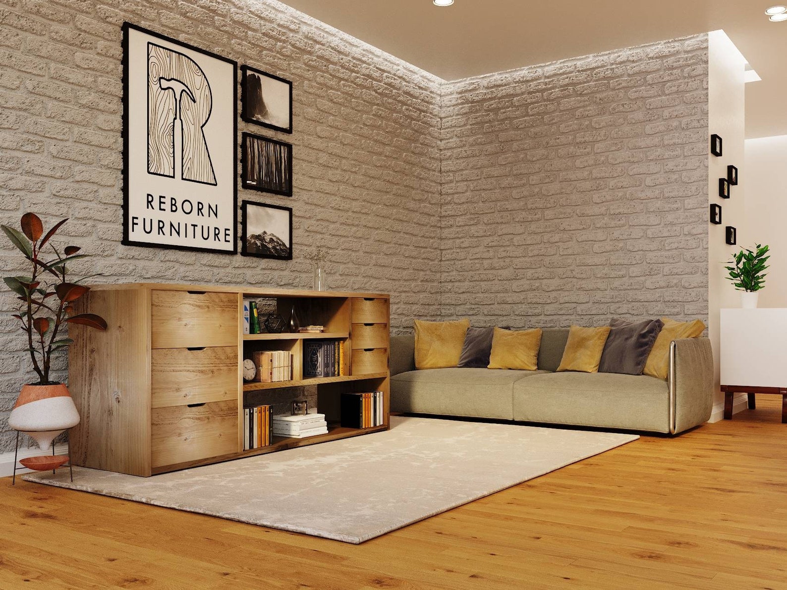 Bookcase Media Unit Made From Reclaimed Wood Drawers - Etsy UK