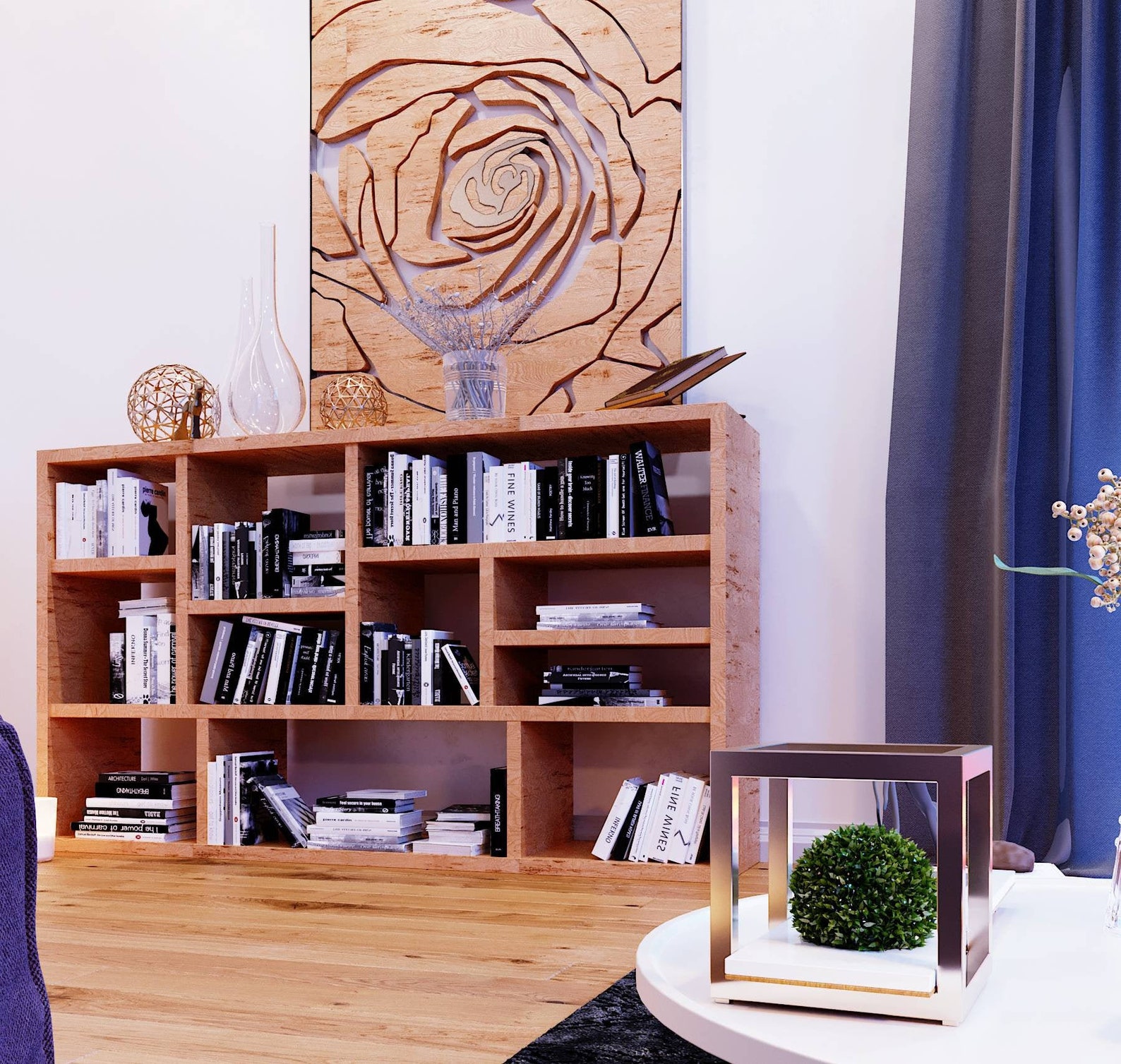 Bookcase Media Unit Made From Reclaimed Wood | Etsy UK