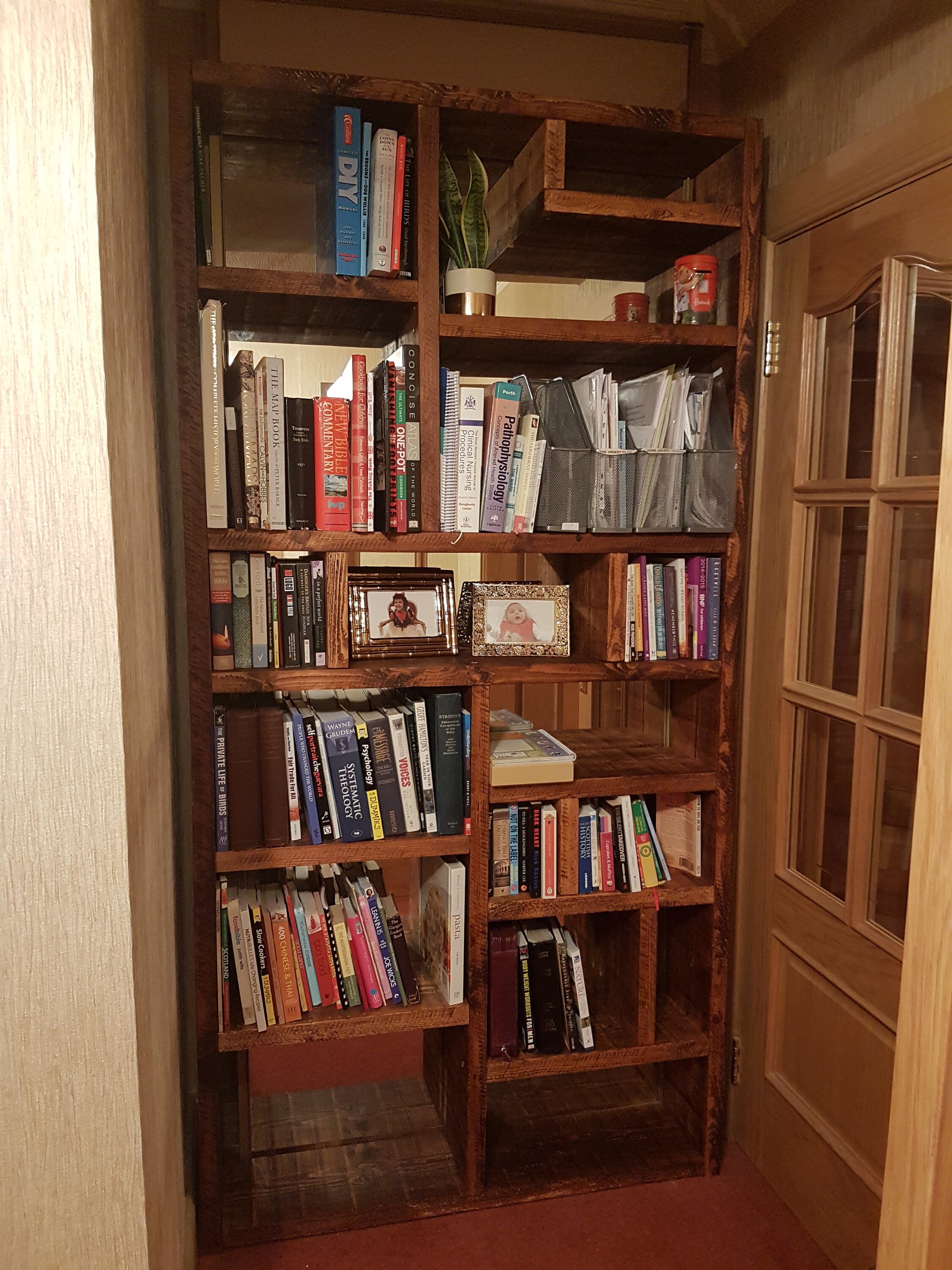 Reclaimed Wood Bookcase / Shelving Unit Scaffold Furniture - Etsy UK