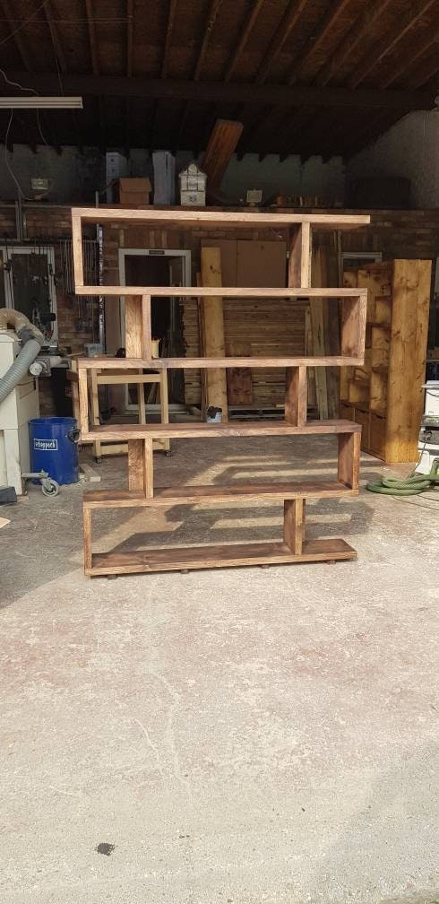 Reclaimed Wood Bookcase / Shelving Unit Scaffold | Etsy