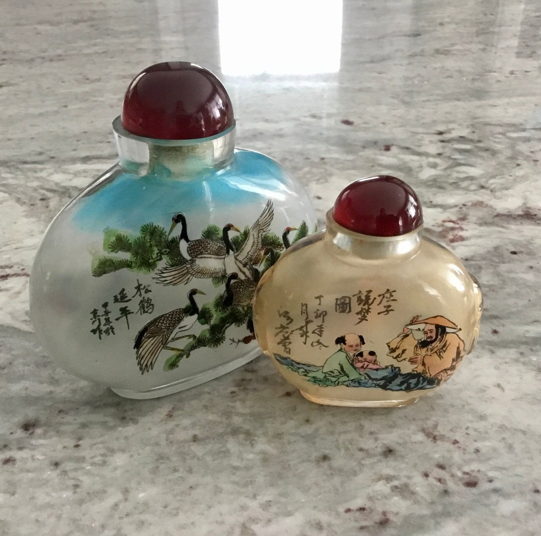Vintage Chinese Snuff Bottles Vintage Asian Snuff Bottles - Etsy