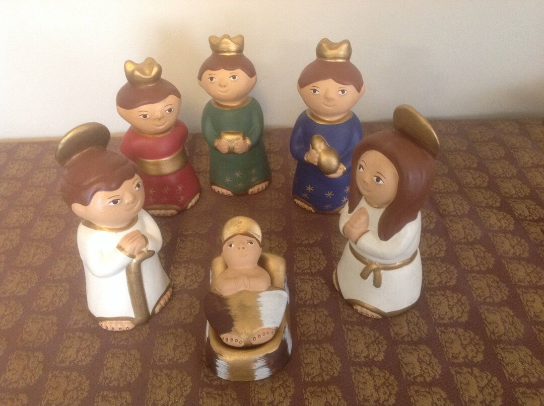 Peru Terra Cotta Nativity Set, Nativity, Christmas Decorations ...