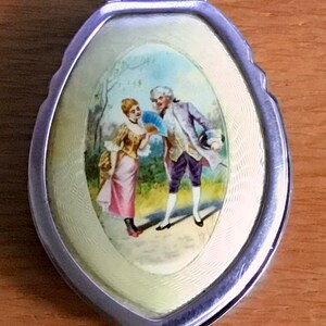 Vintage Art Deco Columbia Powder Compact, Mid Century Makeup Compact - Etsy