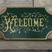 Vintage Hand Painted Wooden Welcome Sign - Etsy