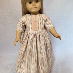 Colonial Style Dress With Cap and Apron That Fits 18in Dolls - Etsy