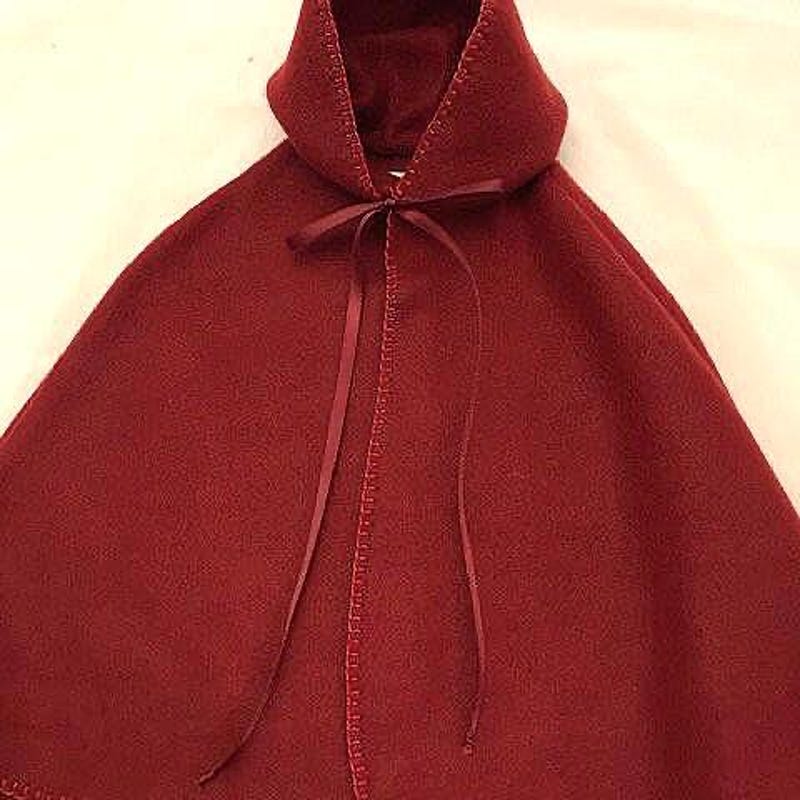 Red Hooded Cape - Etsy