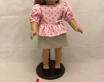 Valentine s Day Skirt Set That Fits 18 American Girl Dolls Etsy