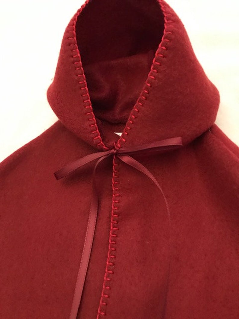 Dark Red Fleece Cape to Fit 18 Inch American Girl Dolls | Etsy