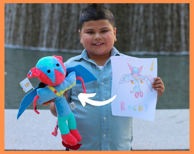 STUFFED ANIMAL From Drawing Budsies, Custom Plush From Drawing, Photo ...