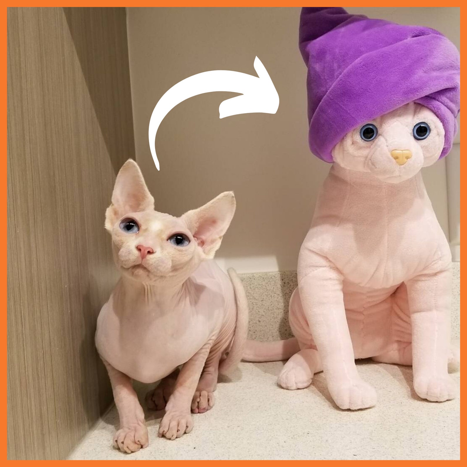 Custom Cat Stuffed Animal Turn Photo of Cat Into Stuffed - Etsy