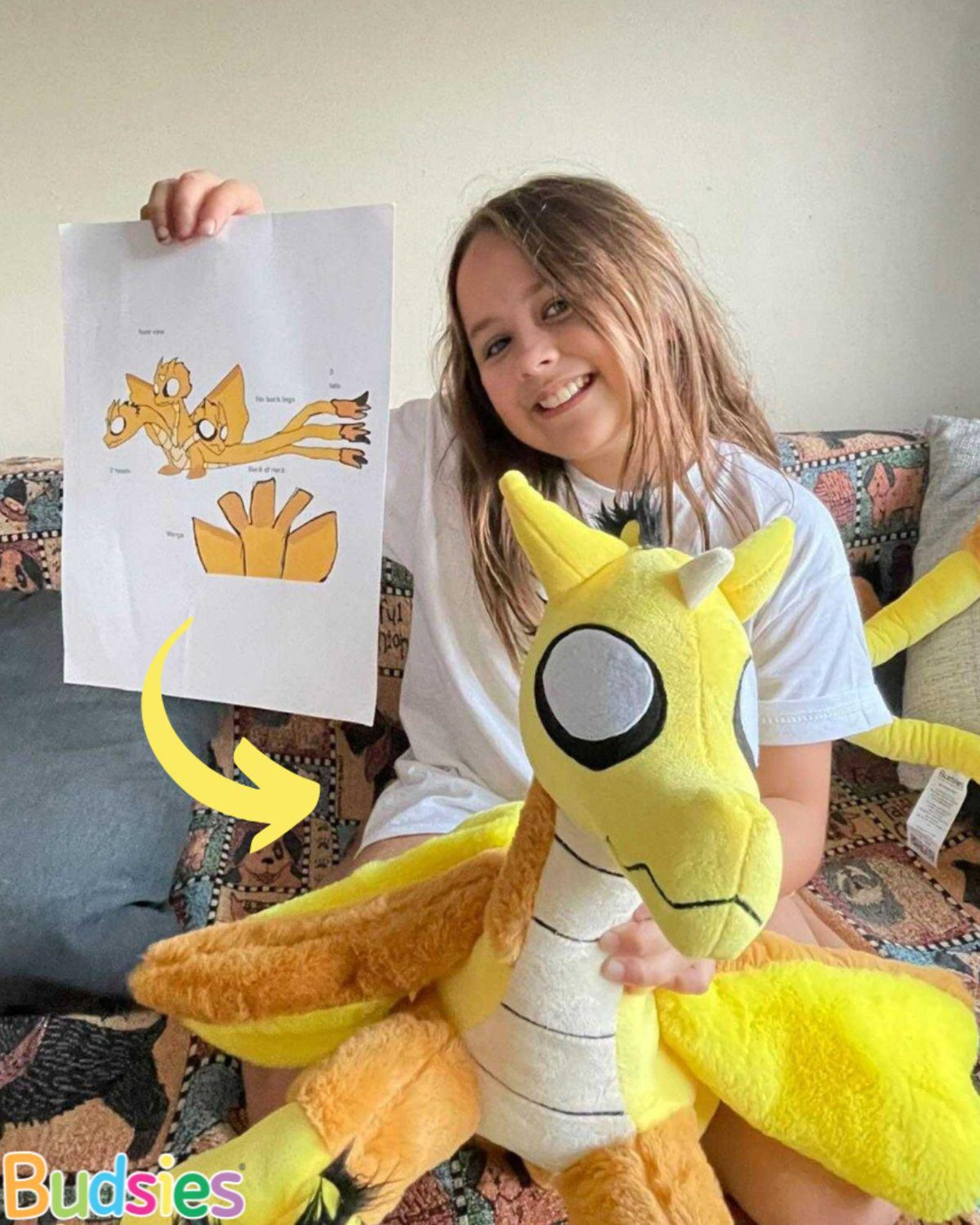 STUFFED ANIMAL From Drawing Budsies, Custom Plush From Drawing, Photo ...