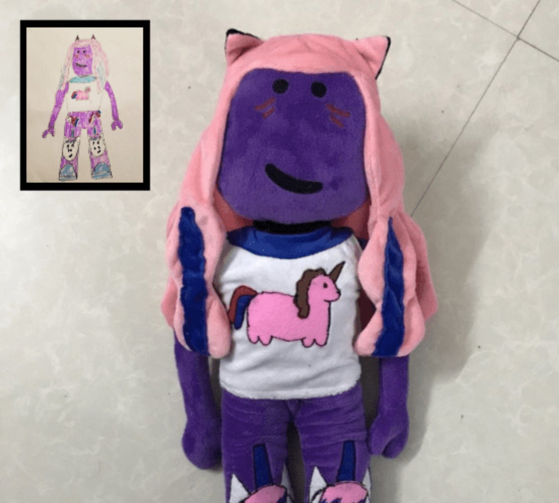 Roblox Plush From Drawing Xbox Character Into Plush Plush - Etsy