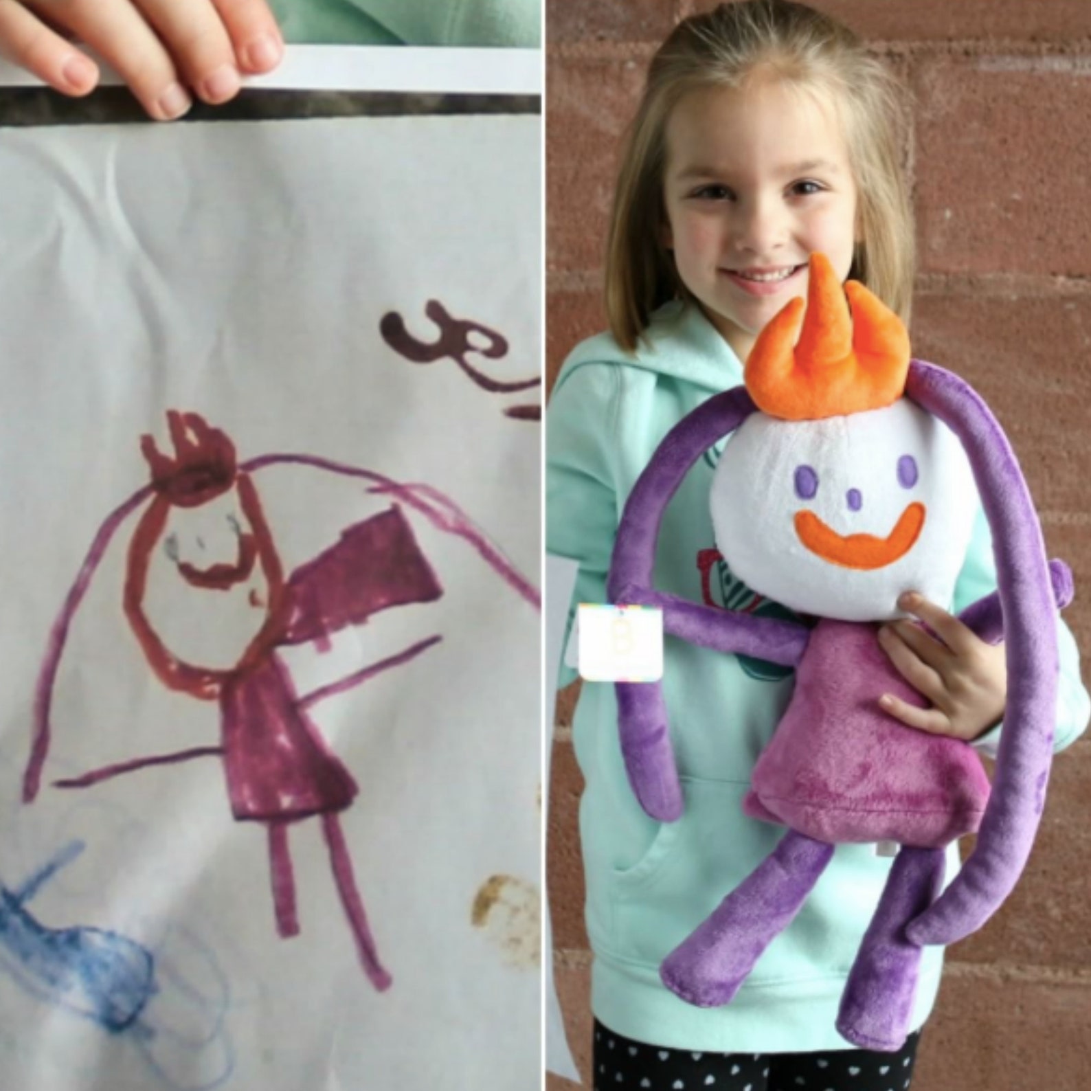 Plush From Drawing Custom and Personalized Stuffed Animal - Etsy