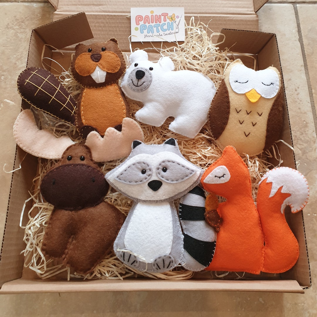 Handmade Canadian Woodland Animal Bunting / Garland, Nursery Decoration ...