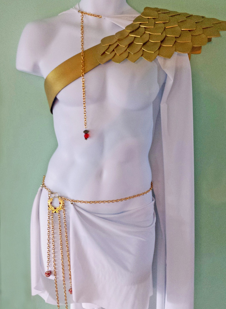 Sexy Greek God Costume Gladiator Roman Grecian Apollo Zeus Etsy