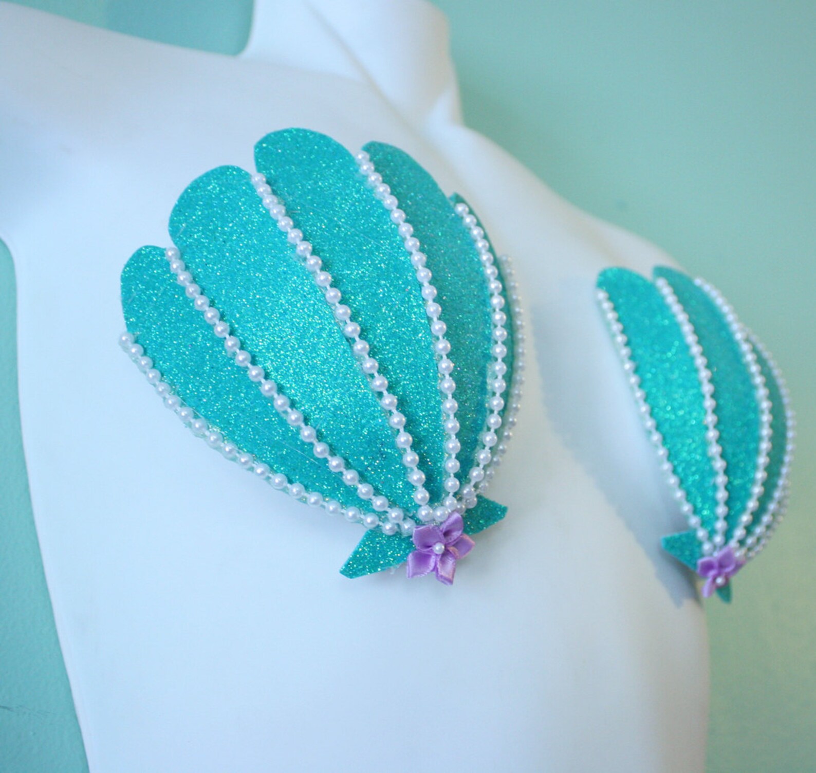 Color Choice SEASHELL MERMAID TOP Pearl Glitter Adhesive - Etsy