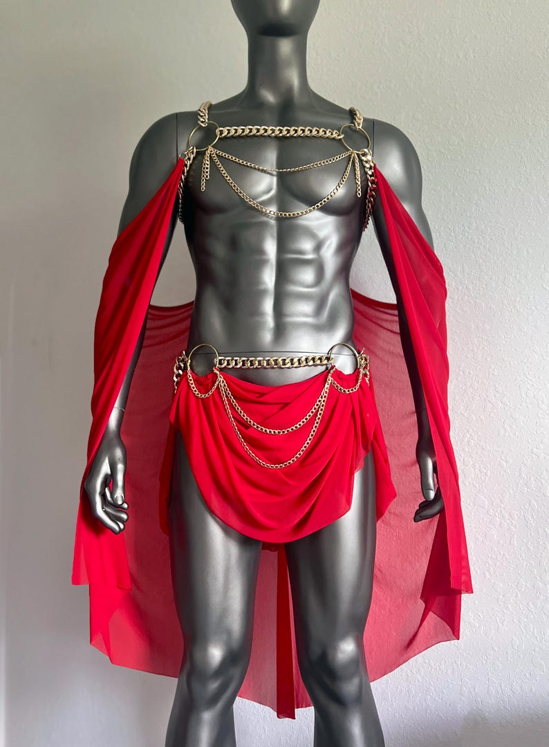 Sexy GREEK GOD PERSEUS Toga Costume Grecian Gladiator Spartacus Roman ...