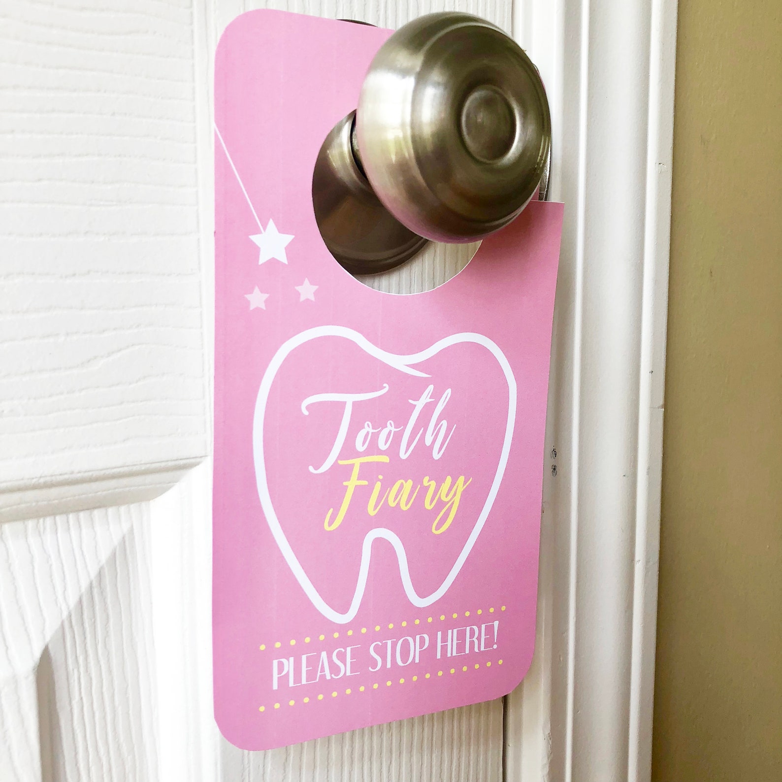 Tooth Fairy Set - Tooth Fairy Door Sign - Tooth Fairy Letter - Official ...