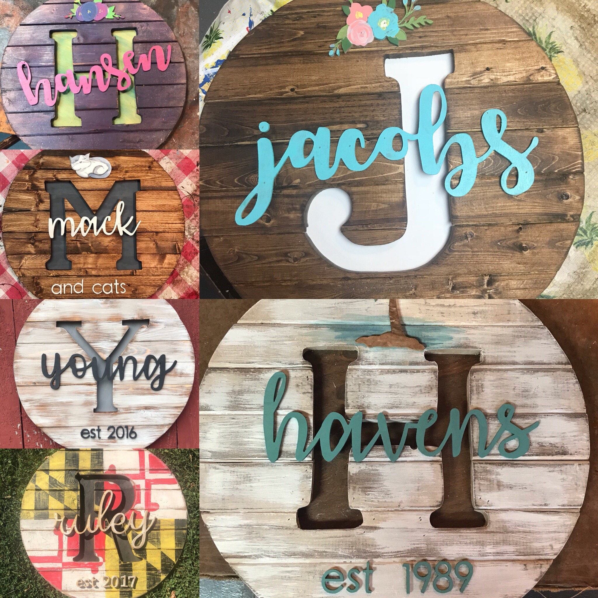 Fully Custom 18" Name Round. - Etsy