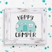 Vintage Camper Camping Clipart Happy Camper Travel RV Clipart Vector ...
