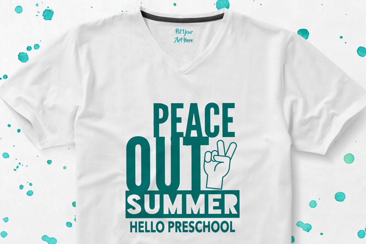 Peace Out Summer Back-to-school Preschool Pre-k Vacation Over Back to ...