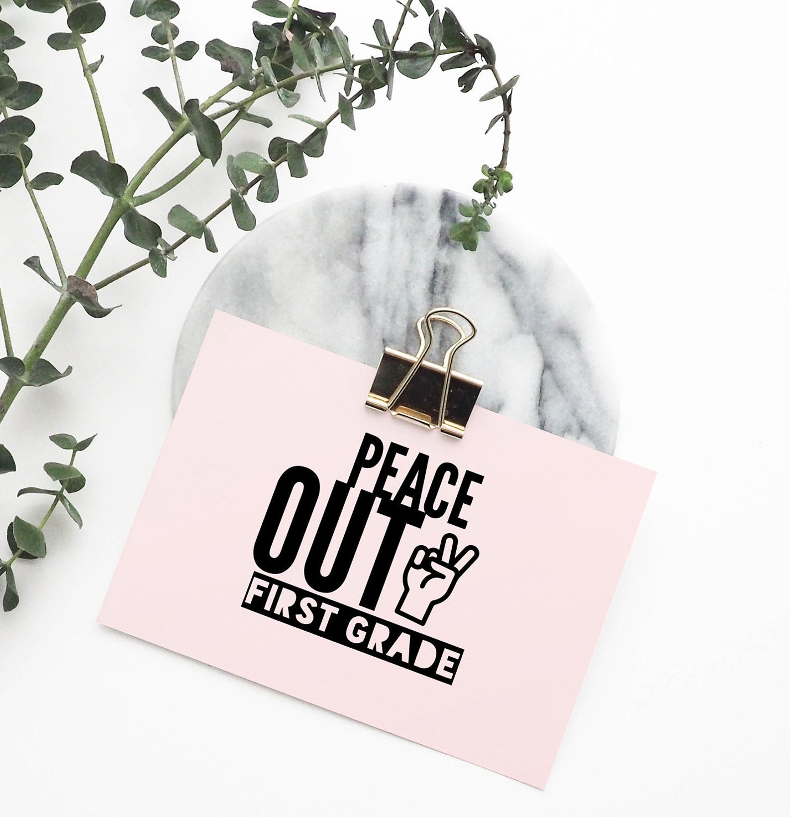 Peace Out Cut File Last Day of School First Grade 1st off to - Etsy