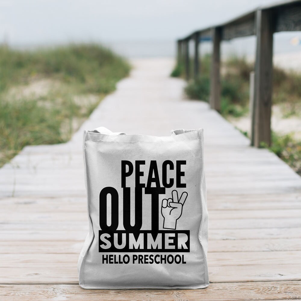 Peace Out Summer Back-to-school Preschool Pre-k Vacation Over - Etsy