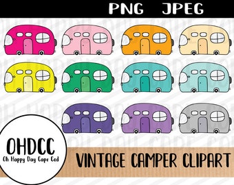 Watercolor Travel Clipart Setretro - Etsy