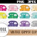 Vintage Camper Camping Clipart Happy Camper Travel RV Clipart Vector ...