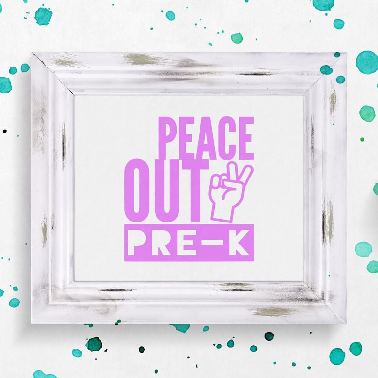 Peace Out Last Day of School SVG PNG Cut File Preschool Pre-k off to ...