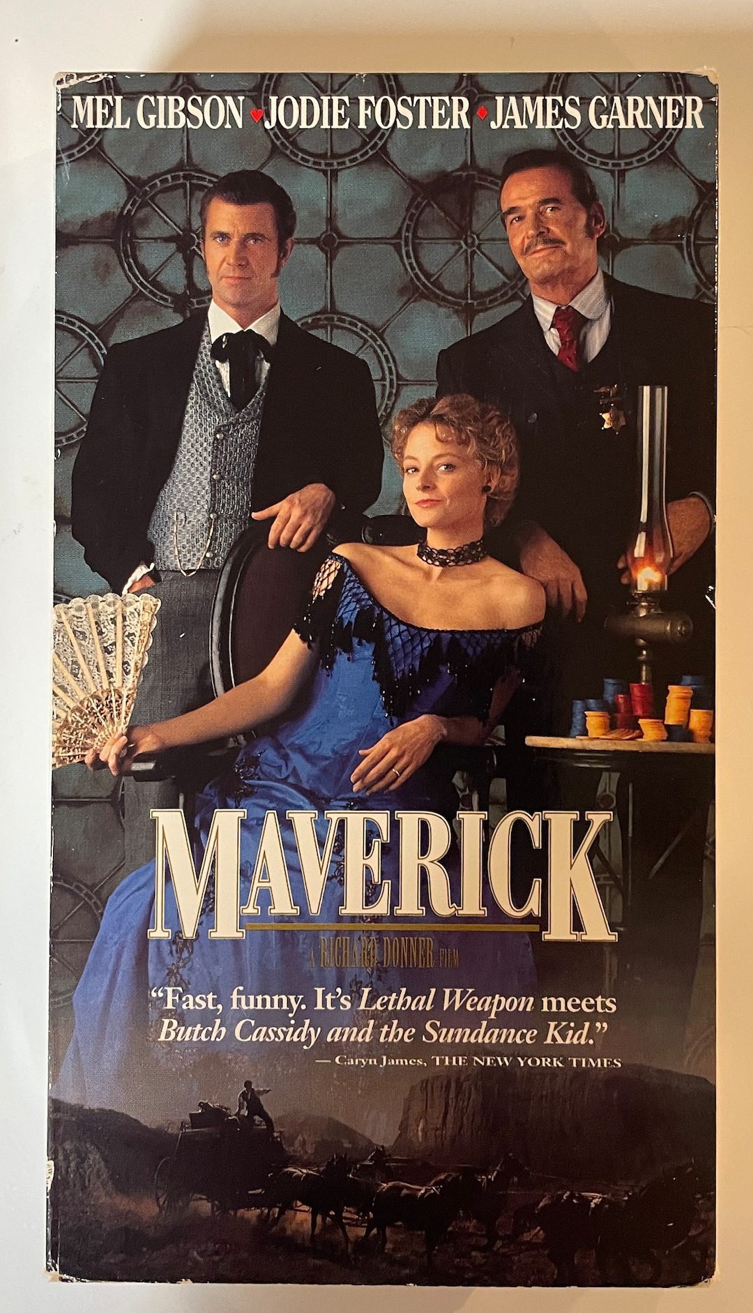 Maverick ~ Mel Gibson, Jodie Foster, James Garner Vintage VHS Movie ...