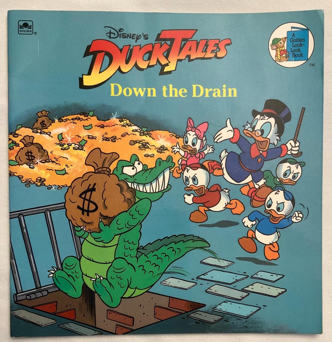 Disney’s Duck Tales Down the Drain A Golden Look Look Book Text by ...