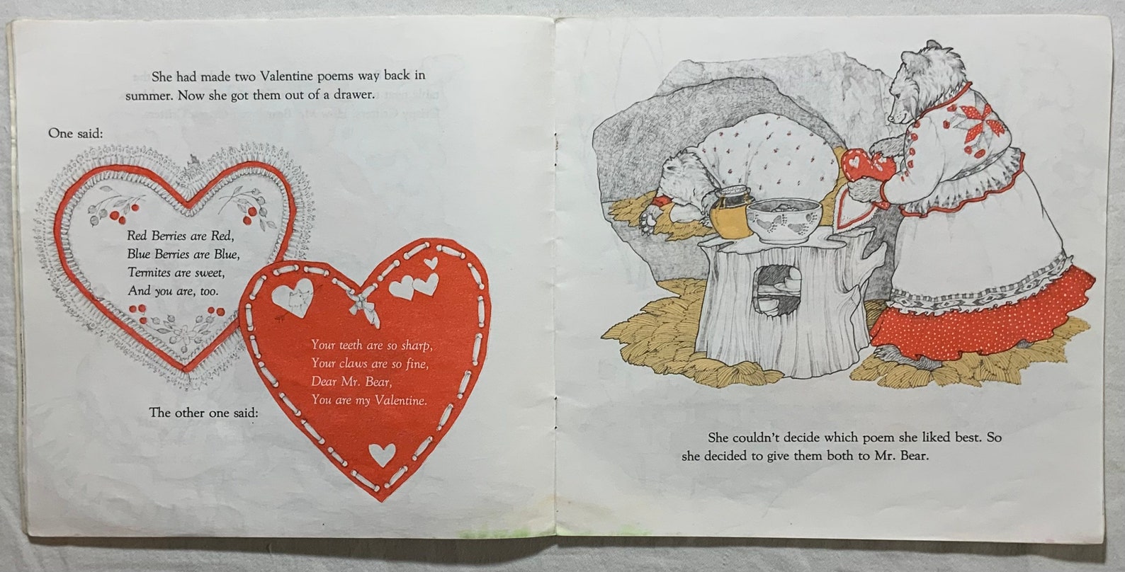 The Valentine Bears by Eve Bunting Pictures by Jan Brett - Etsy