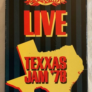 Aerosmith Live Texxas Jam ‘78 Vintage VHS Movie Video Tape 1988 - Etsy