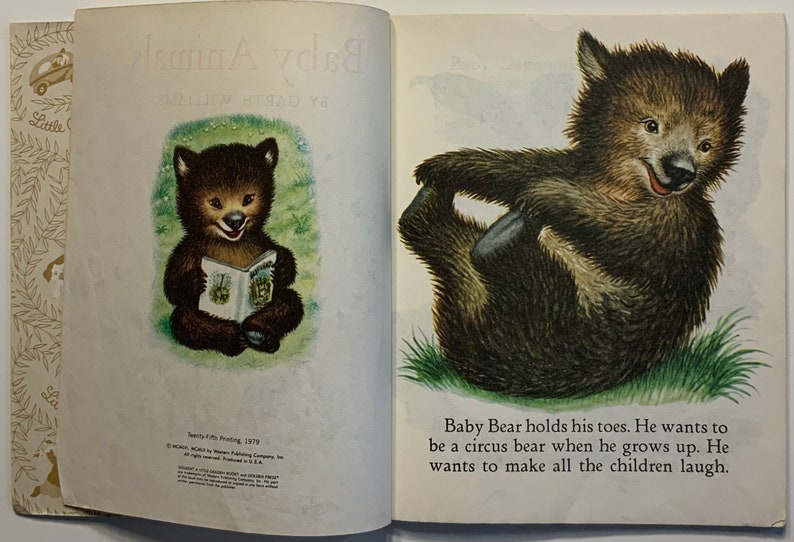 Baby Animals by Garth Williams Vintage Little Golden Book 1979 - Etsy