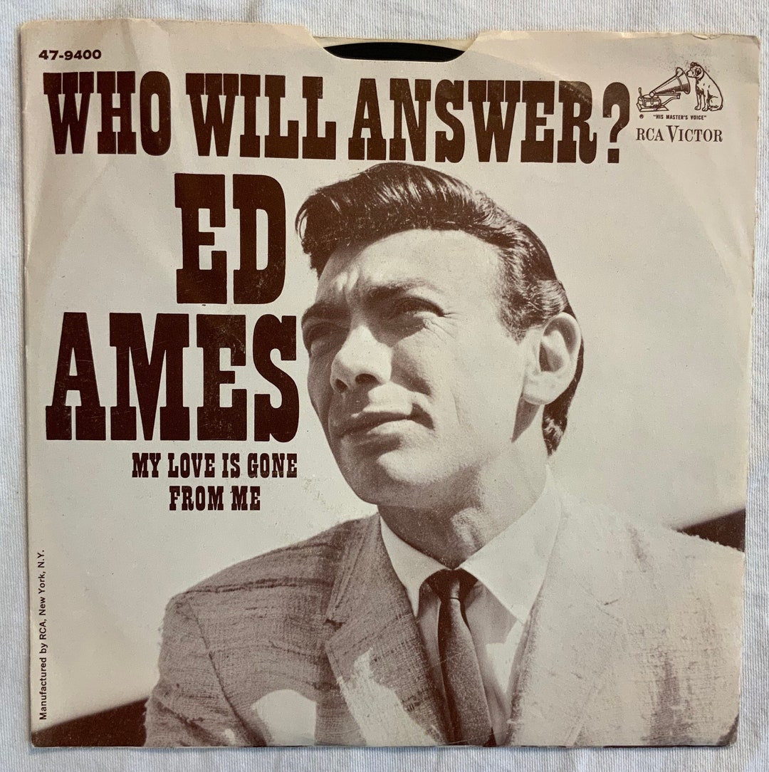 Ed Ames Who Will Answer and My Love is Gone From Me Vintage Vinyl ...