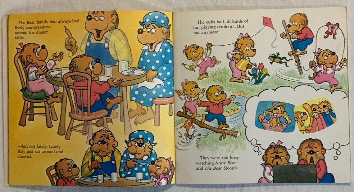 The Berenstain Bears and Too Much TV by Stan and Jan - Etsy