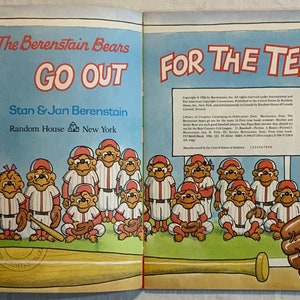 The Berenstain Bears Go Out for the Team by Stan and Jan - Etsy
